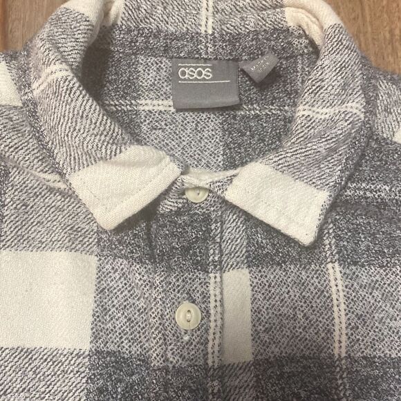 ASOS | Shirts | Asoscheckedshort Sleeved Flannel Shirtsize Medium ...
